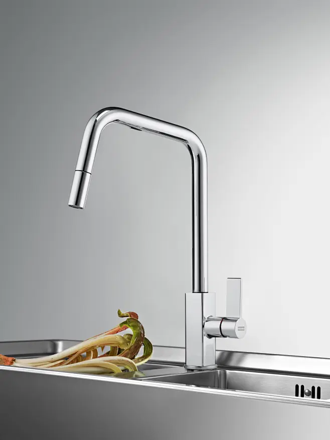 MARIS TAP PULL OUT L VERSION CHROME - Kitchen taps from Franke Kitchen ...