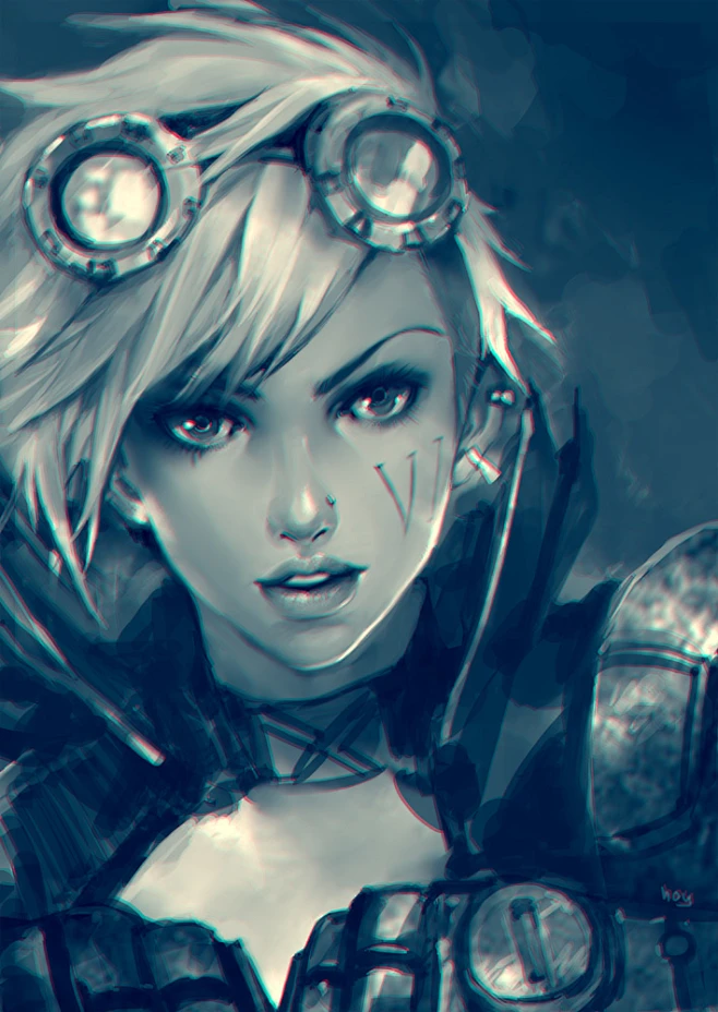 VI lol fanart by hoyhoykung-花瓣网