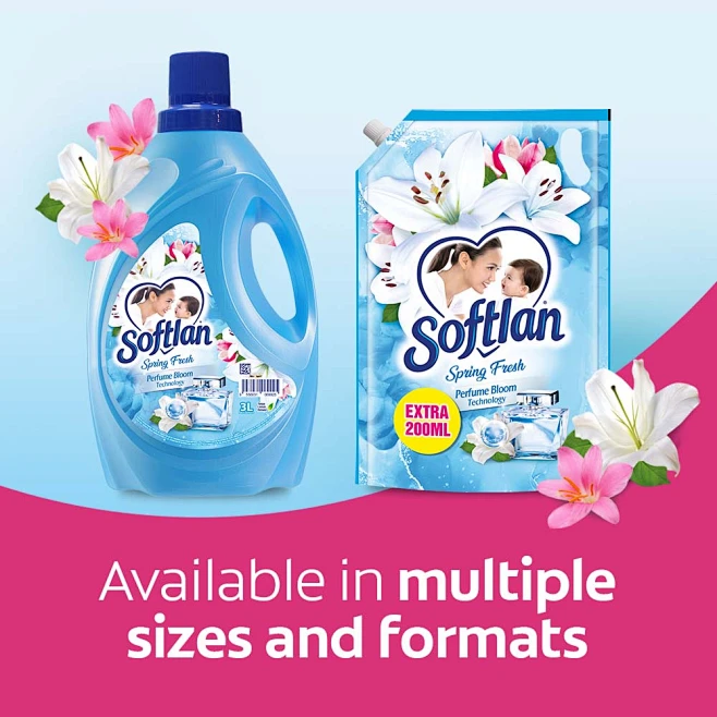Softlan Anti Wrinkles Spring Fresh (Blue) Fabric Softener 5L – 1108696 ...