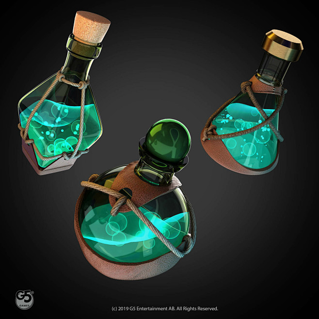 magic potion bottles