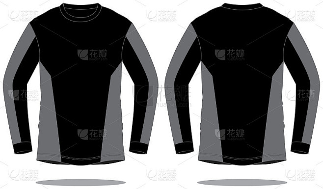 Long Sleeve T-Shirt Design Vector