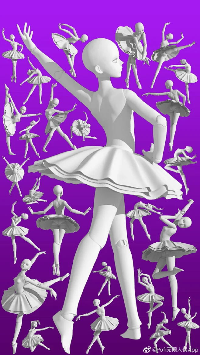 #pofi无限人偶# pofi无限人偶超话 #Pose库# 你们心心念念的芭蕾舞Pose库上线日期正式敲定！舞蹈动作系列芭蕾舞Pose库将于 ...