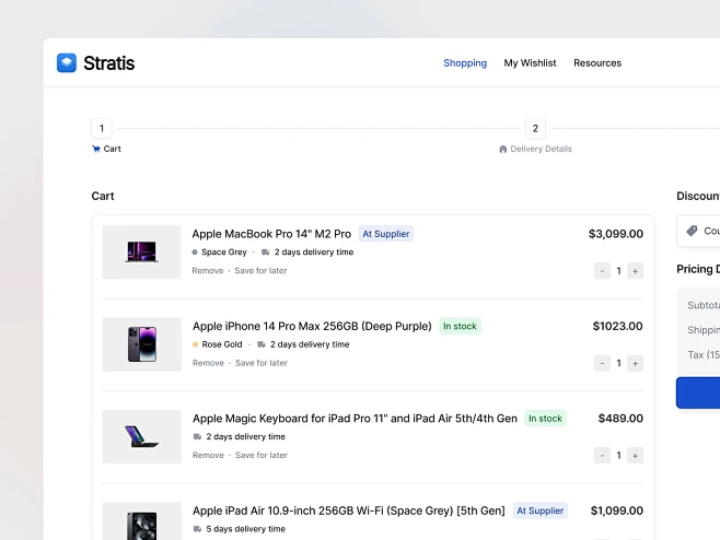 Stratis UI - Checkout-花瓣网