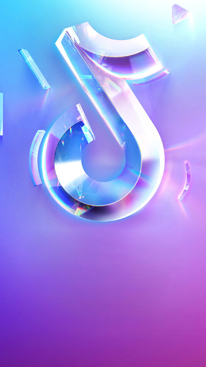 抖音 背景 立体图标