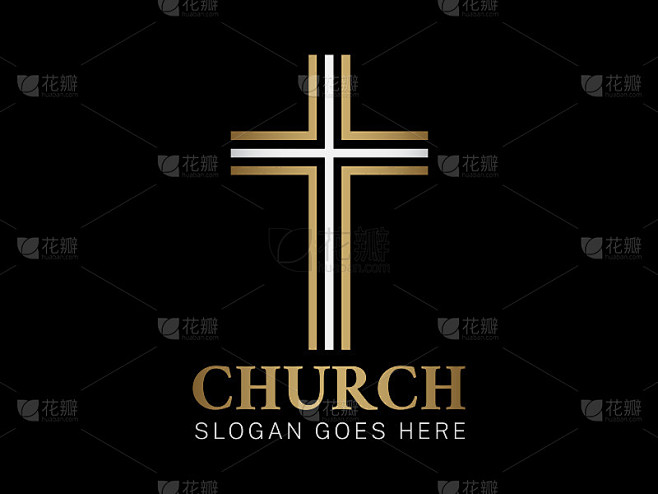 基督教堂的标志与十字架