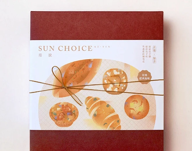 船說麵包店Sun Choice Bakery ｜禮盒包裝設計-花瓣网