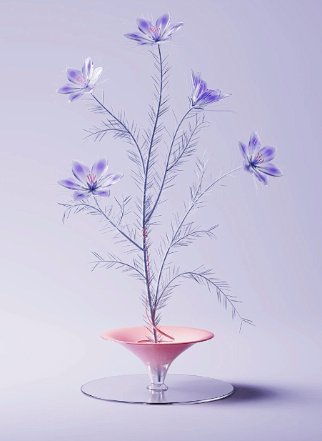 3D c4d cinema 4d flower octane Render (7)图片_素材图片素材-花瓣网