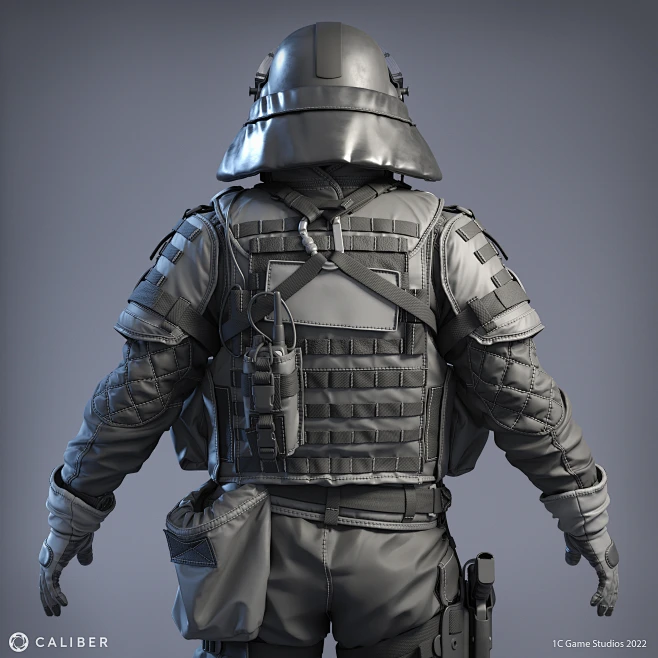 Caliber - RAID - High Poly-花瓣网