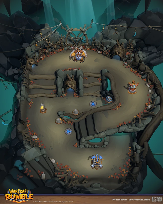 Blizzard Entertainment Warcraft Rumble Art Blast - ArtStation Magazine-花瓣网