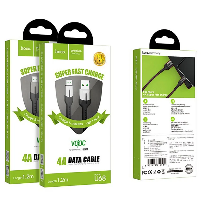 hoco u68 4a gusto flash charging data cable for micro usb packages-花瓣网