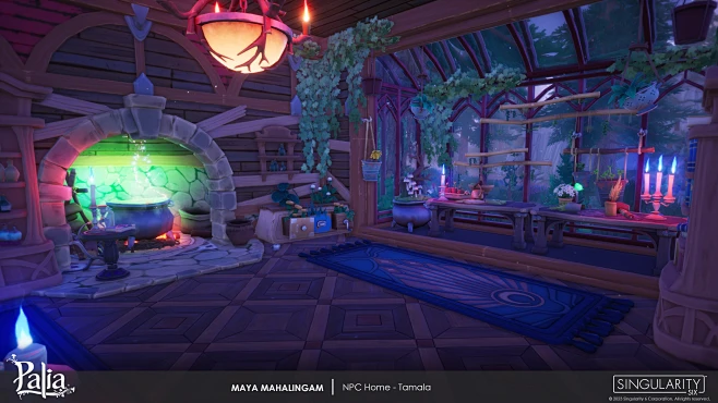 Palia - Tamala's House Interior Worldbuilding-花瓣网