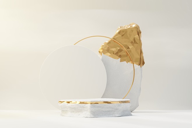 3d-render-rock-podium-display-with-tropical-nature-scene-product ...