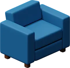 Sofa 3D Icon-花瓣网