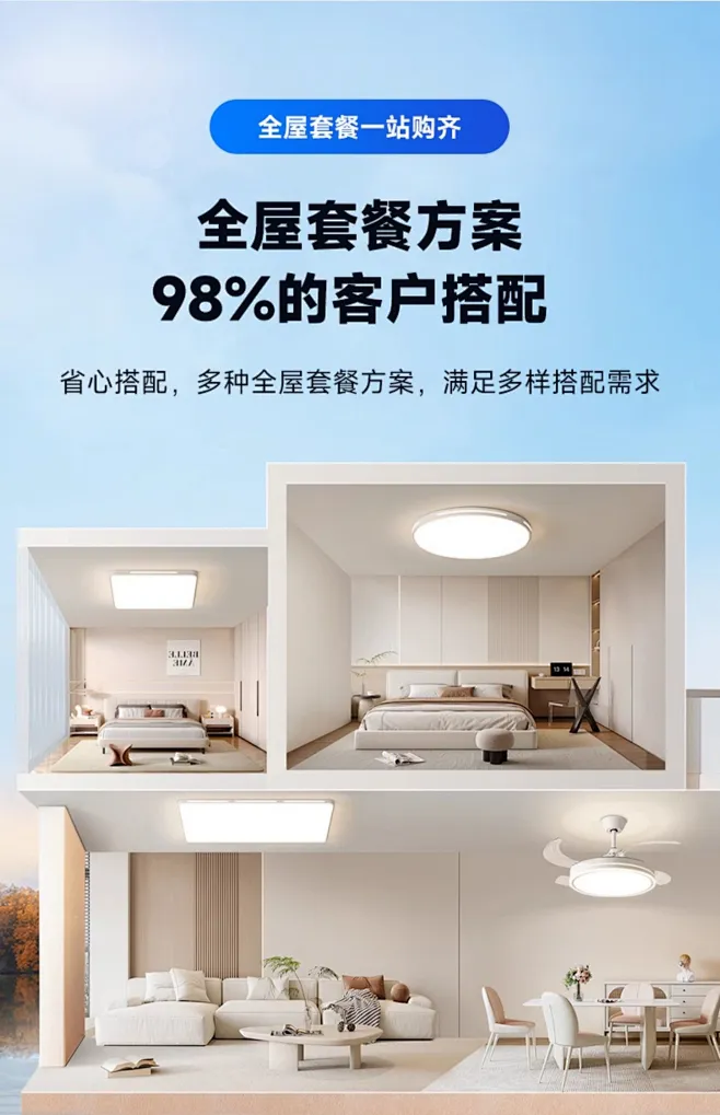 TCL灯具护眼客厅灯现代简约2024新款led高亮吸顶灯中山灯具-tmall.com天猫-花瓣网