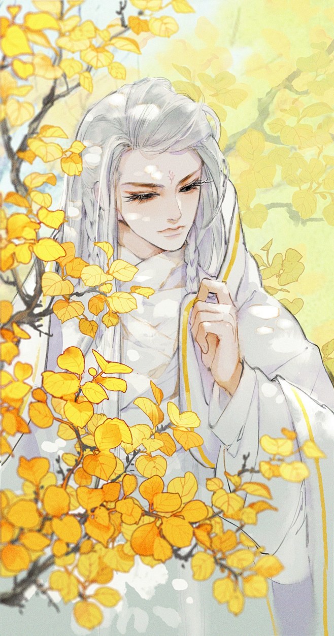 古风唯美男子原画古风耽美人物原画来自cgbook.cn (2930)