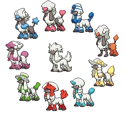 Furfrou sprites-花瓣网