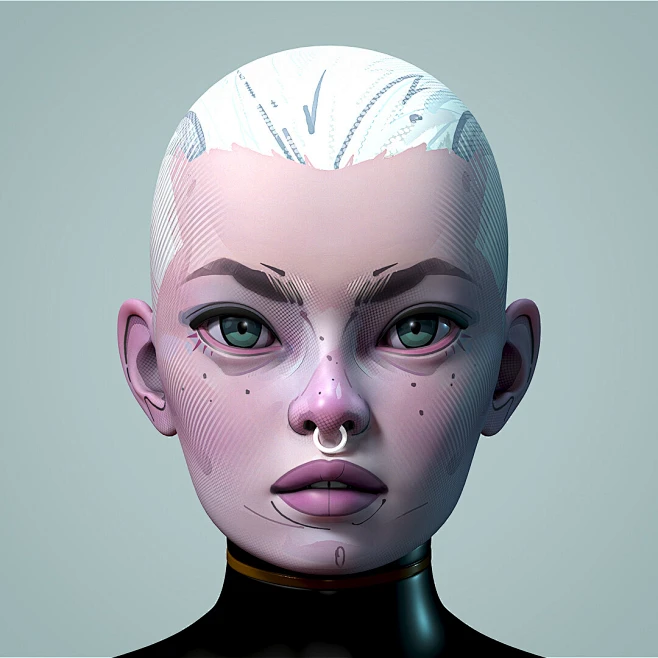Bad Girl, Monkey Tree : Spending a few days on this head. I was really ...