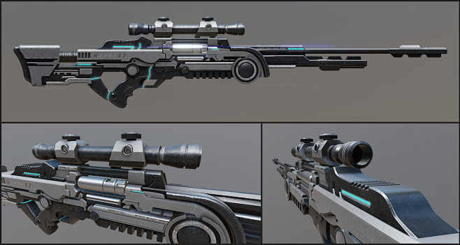 Sci-fi sniper rifle, Alexander Guryanov