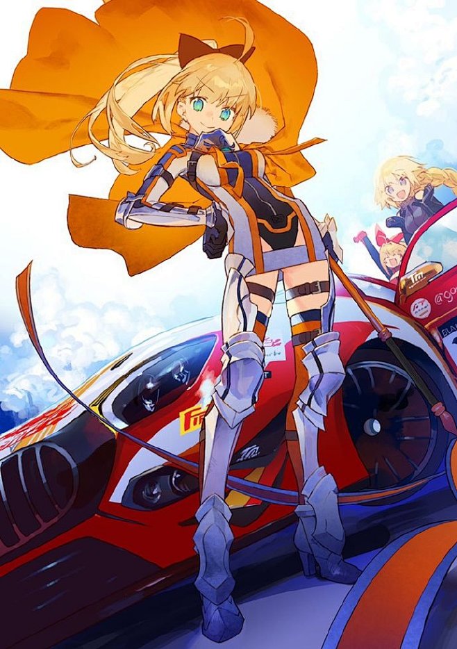 TYPE-MOON Racing SPA24h 应援插图：NOCO、こうましろ、ASK