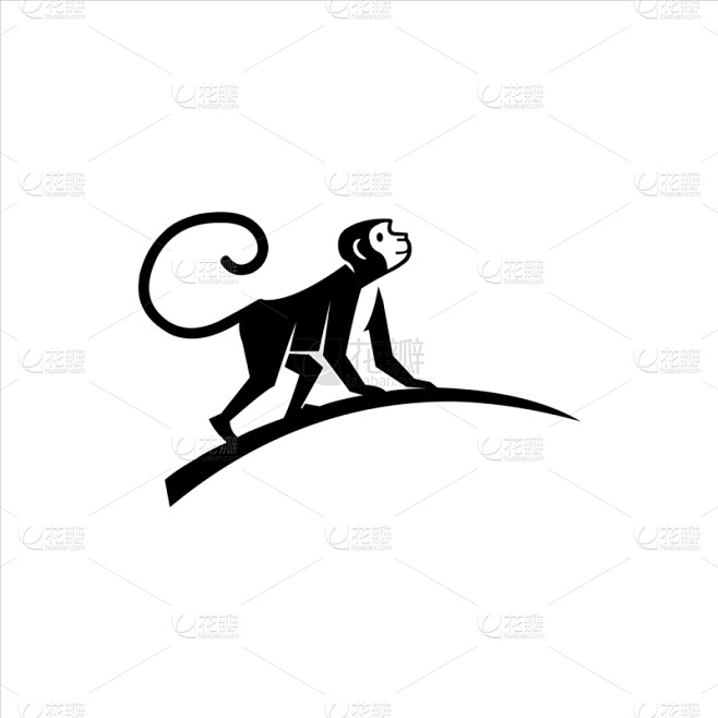 monkey logo animal template