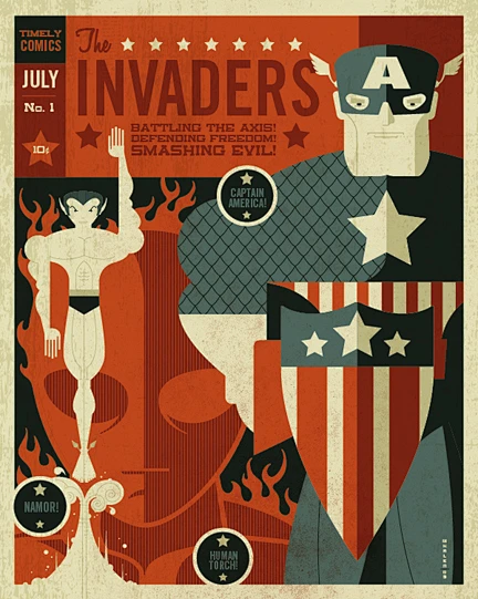 invaders poster by strongstuff on deviantART-花瓣网