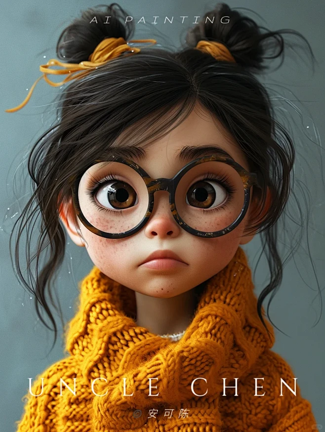 Midjourney｜Q Girl（附咒语）-花瓣网