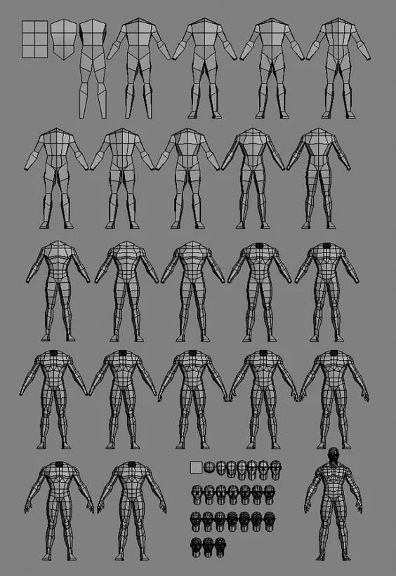 Tutorials Images for Characters Modeling | Layth Jawad-花瓣网