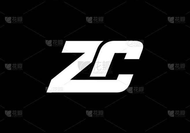 初始密文ZC标志设计向量模板.Z C字母标志设计
