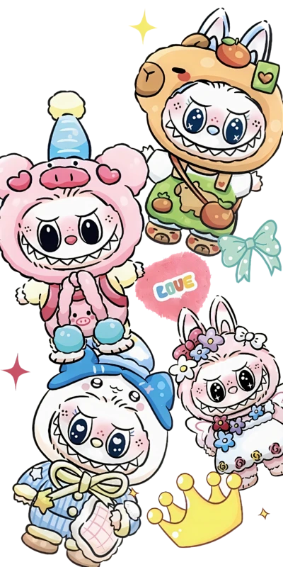 【米图网-52mitu.com】泡泡玛特 拉布布 盲盒 玩偶 可爱 萌趣 网红泡泡玛特-花瓣网