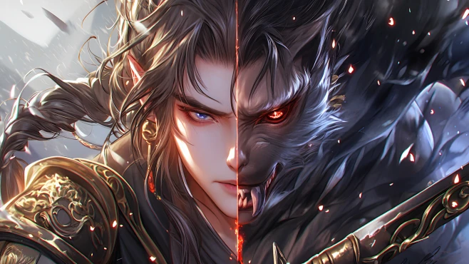 半脸武侠男h-hzj(2)-花瓣网