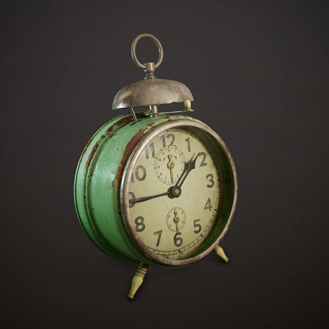 Alarm Clock , Gleb Tagirov : Texturing practice-花瓣网