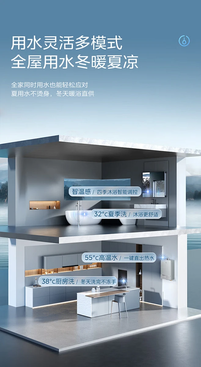 【美的（Midea）JSQ30-Magic Pro】美的（Midea）燃气热水器天然气下置风机 全新密闭稳燃舱智控增压水伺服恒温防冻即热强排式 ...