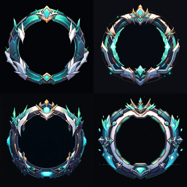 whisper2024_Rounggame_avatar_frame_with_symmetry_metal_border_o ...