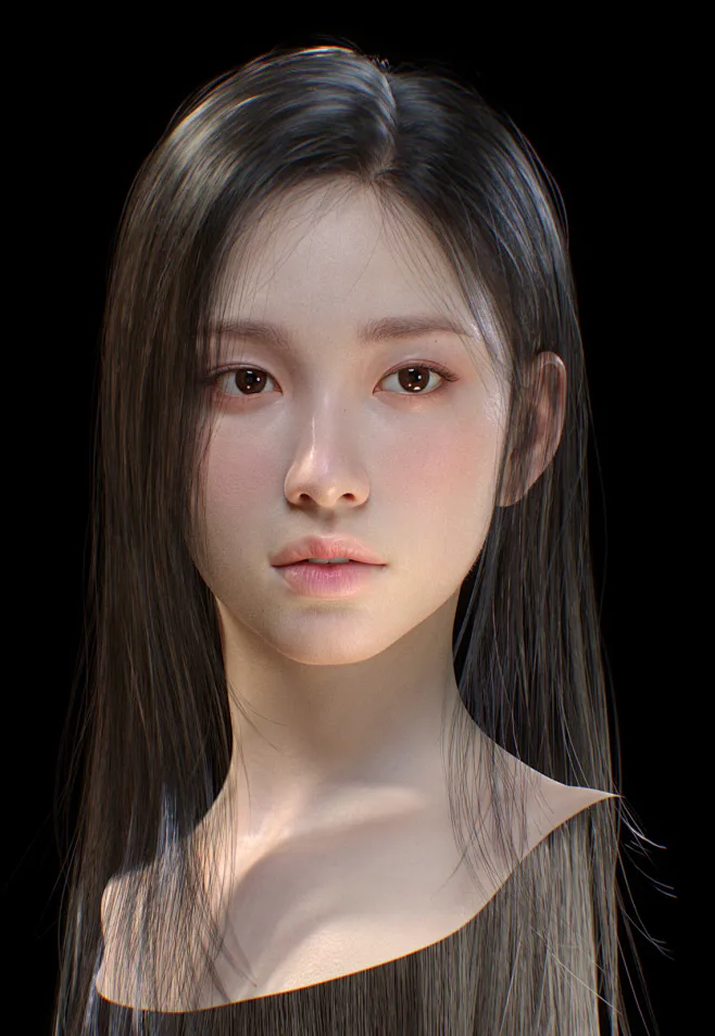 玖 虚拟人（韩国3d角色设计师SeongHwan Jang）-CG99(cg99.com)-花瓣网