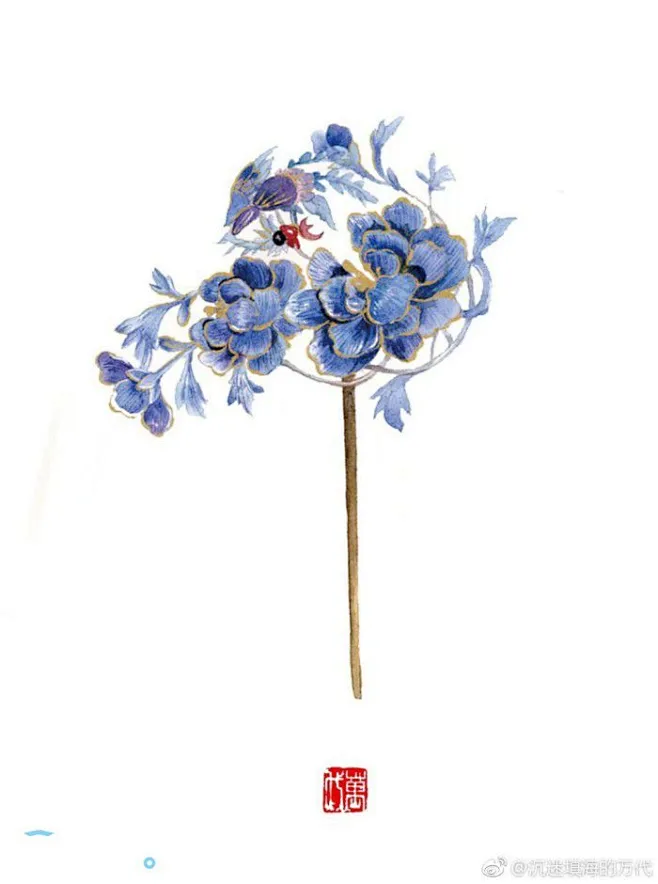 【古风饰品】插画素材品味古典韵味之美400p-东方神韵-微元素 - Element3ds.com!-花瓣网