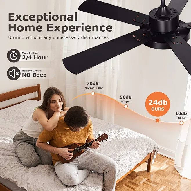 Amazon.com: ThinkZone Ceiling Fans with Lights, 52 Inch Ceiling Fans with Remote Control, Double ...