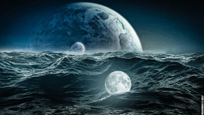 Moon Waves : Moon -花瓣网