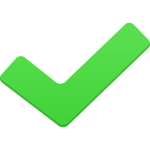 绿色的勾号图标