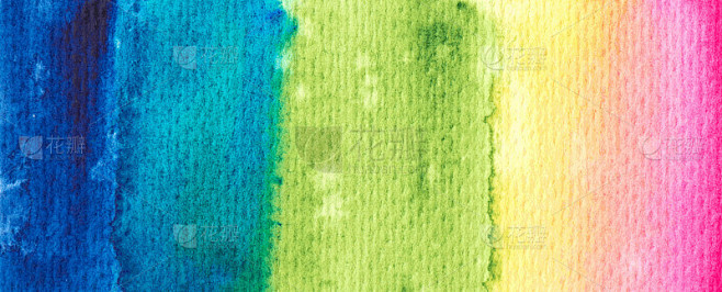 Vector rainbow paint texture isolated on white - w