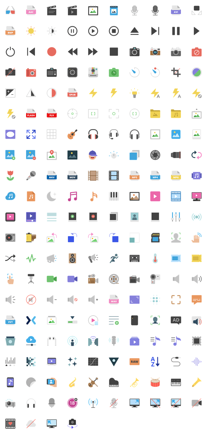 Multimedia Icons