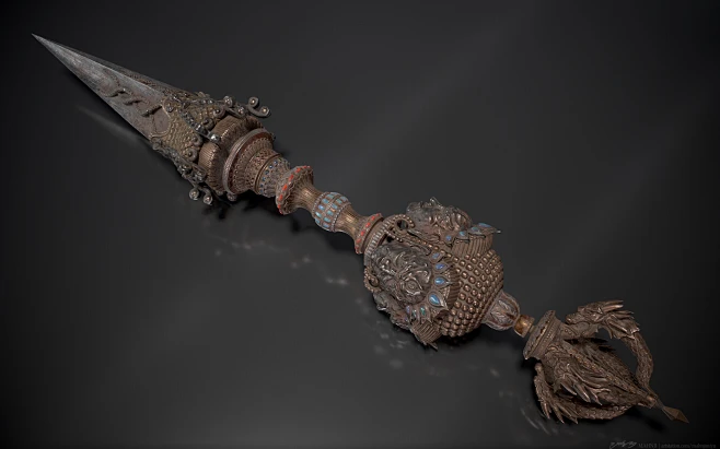 Buddhism Ritual Dagger-花瓣网