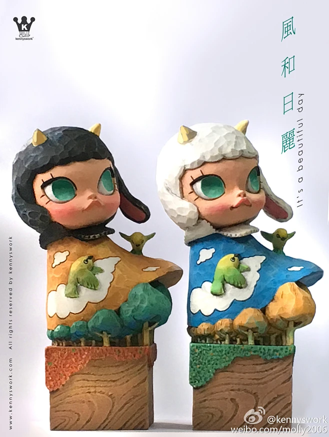 【kusso】Kennyswork Molly 九周年限定纪念雕像“风和日丽”-淘宝网-花瓣网