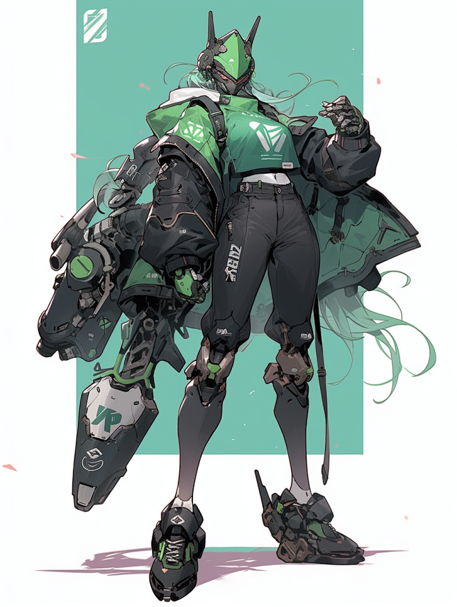 doris7226_Very_sexy_slender_waisted_mech_womancharacter_designf ...