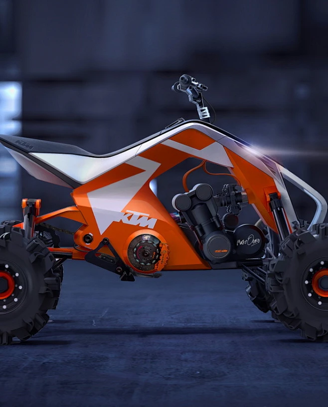 KTM X2 HYBRID摩托车设计-花瓣网