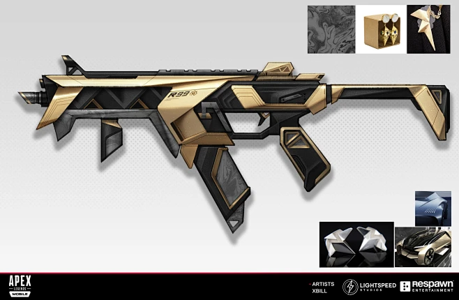 ArtStation - Apex Legends Mobile Skin-R99, Bill X-花瓣网