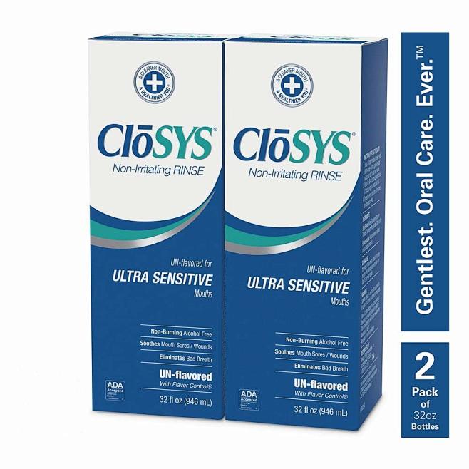 Amazon.com : CloSYS Ultra Sensitive Mouthwash, 32 Fl Oz (2 Count ...