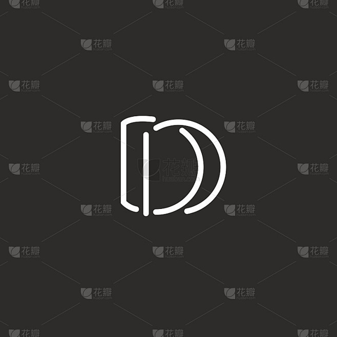 D字母标志设计组合字母