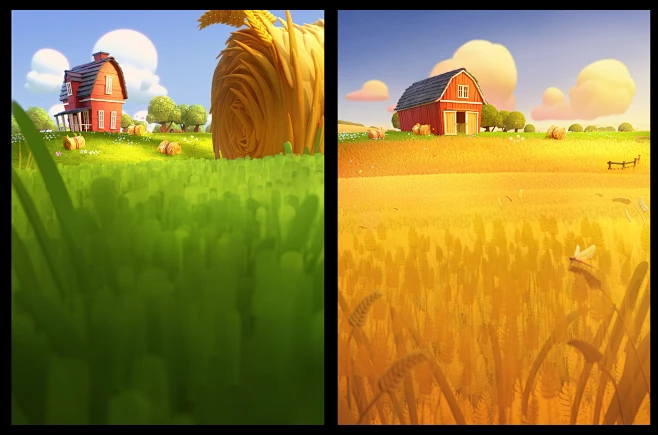 Farm backgrounds-花瓣网