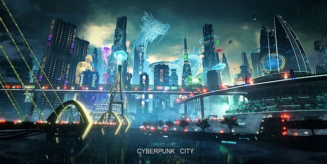 Cyberpunk City图片_阅读空间图片素材-花瓣网