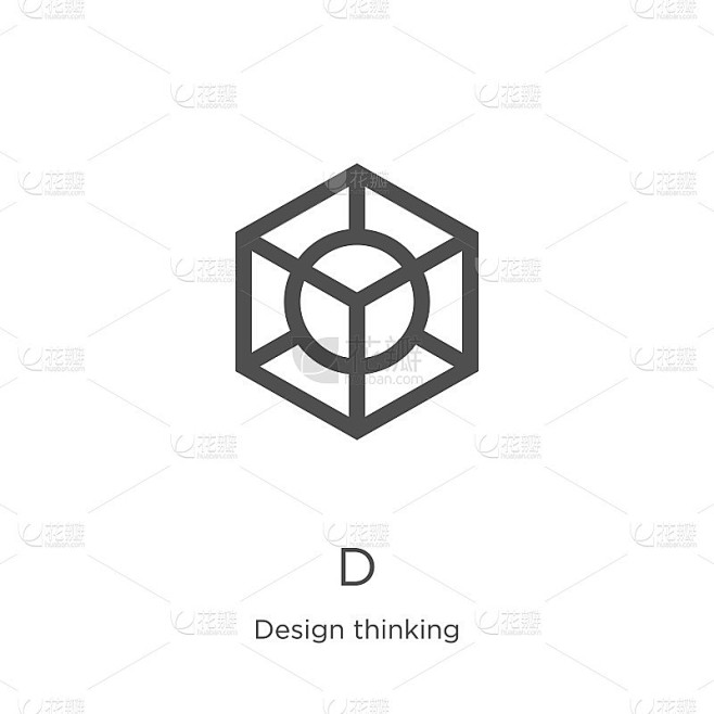 d icon vector from design thinking collection. Thi